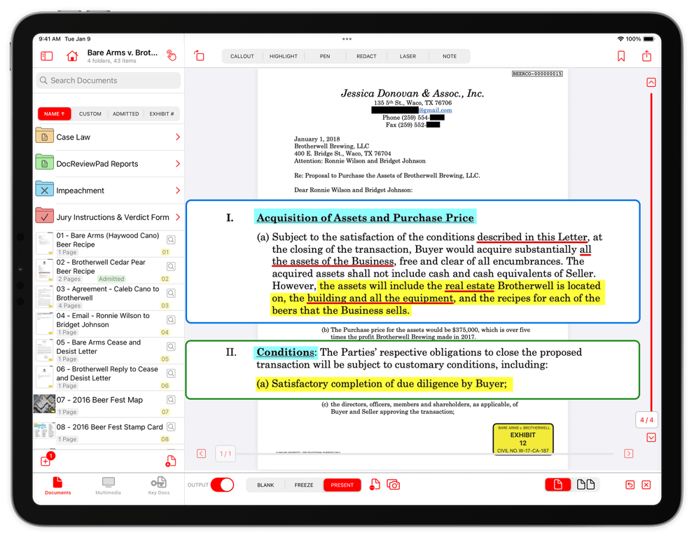 TrialPad - Trial Presentation Software